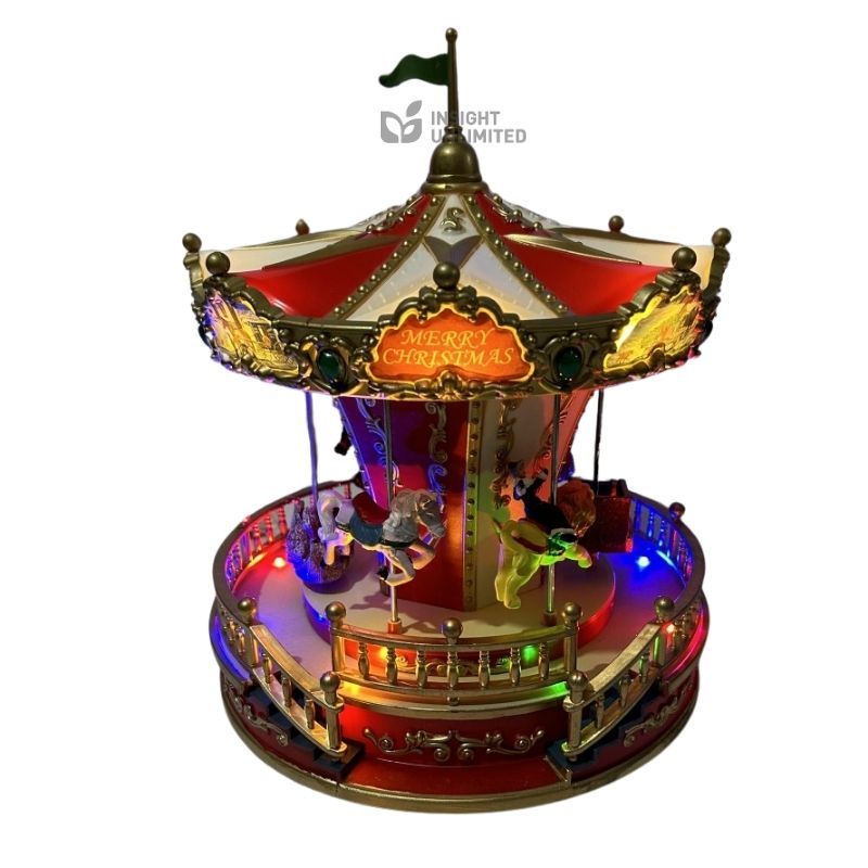 Jual Hiasan Natal Christmas LED Turning Carousel | Shopee Indonesia