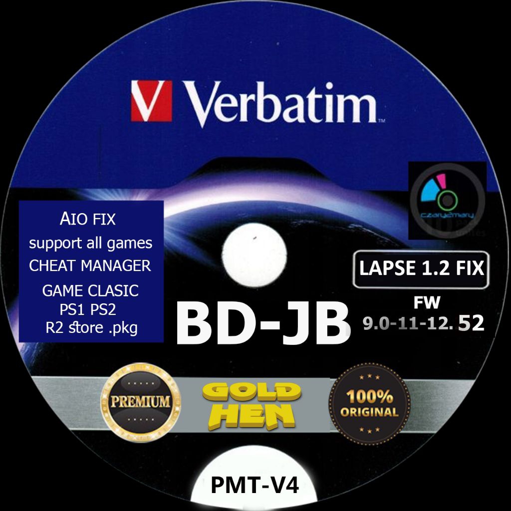 Jual BD JB Ps4 hen premium Verbatim to 12.52 goldhen 24b18.7 auto ...