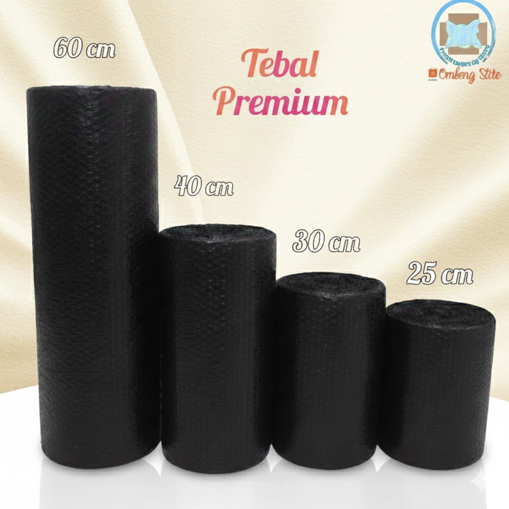 Jual BUBBLE WRAP ROLL HITAM TEBAL PREMIUM / PLASTIK BUBBLE WRAP PACKING ...