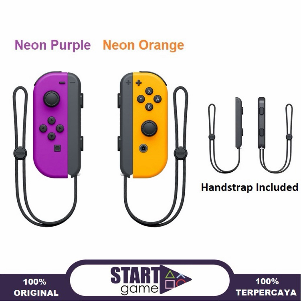 Jual Joycon OEM Nintendo Switch / Joy Con Switch - Neon Purple Orange ...