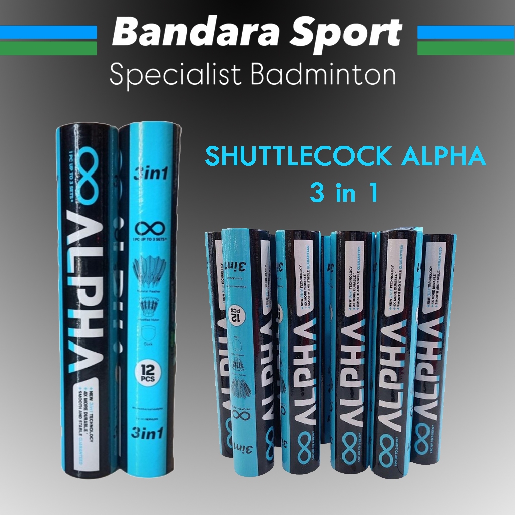 Jual ALPHA 3in1 Shuttlecock 3 in 1 Kok Bulutangkis Badminton | Shopee ...