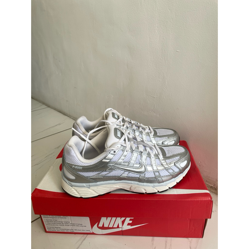 Jual Preloved - Nike P-6000 (Blue Tint Metallic Silver) | Shopee Indonesia