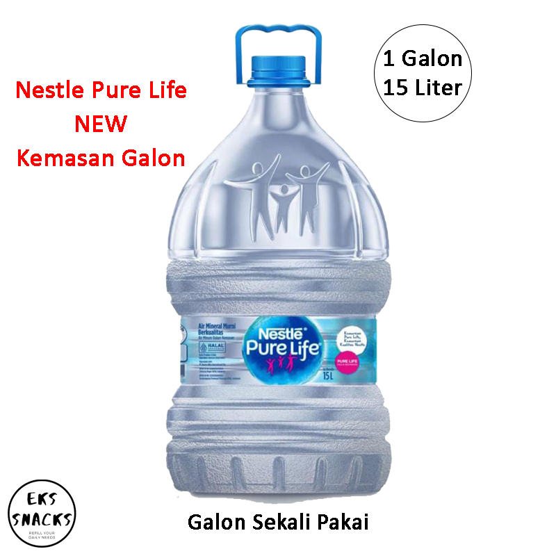 Jual Air Mineral NESTLE PURE LIFE KEMASAN GALON 15L | NESTLE GALON 15 ...