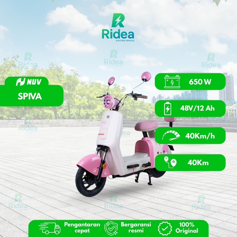 Jual Nuv Spiva sepeda listrik anti air garansi resmi | Shopee Indonesia