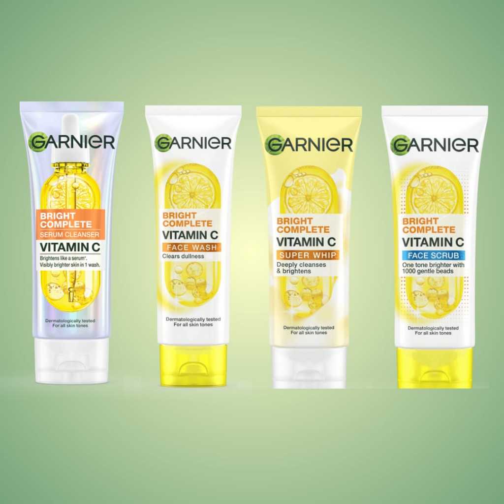 Jual Garnier Bright Complete Vit C 100ml | Face Scrub | Facial Foam ...