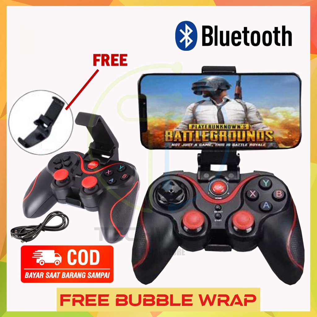 Jual X3 Stick Stik Gamepad Joystick Wireless USB Bluetooth untuk HP TV ...