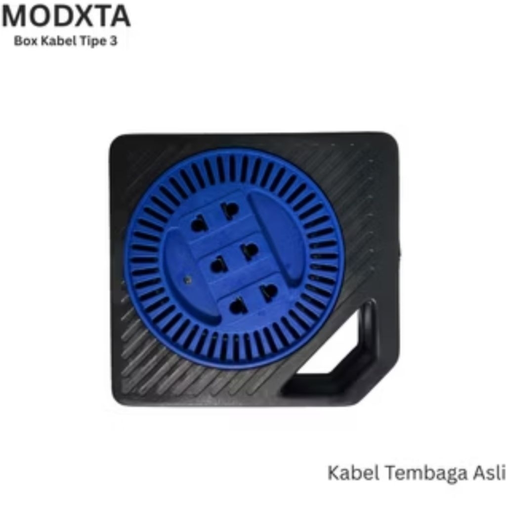 Jual MODXTA BOX KABEL TIPE 3 M Kotak Stop Kontak Kabel Gulung Stop ...