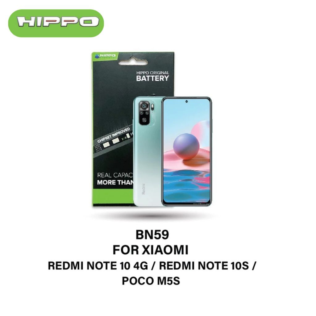 Jual Hippo Baterai XIAOMI BN59 XIAOMI REDMI NOTE 10 4G / REDMI NOTE 10S ...