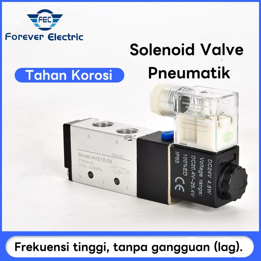 Jual Pneumatik Valve Solenoid Pneumatic 4v210-08 Selenoid valve Angin ...