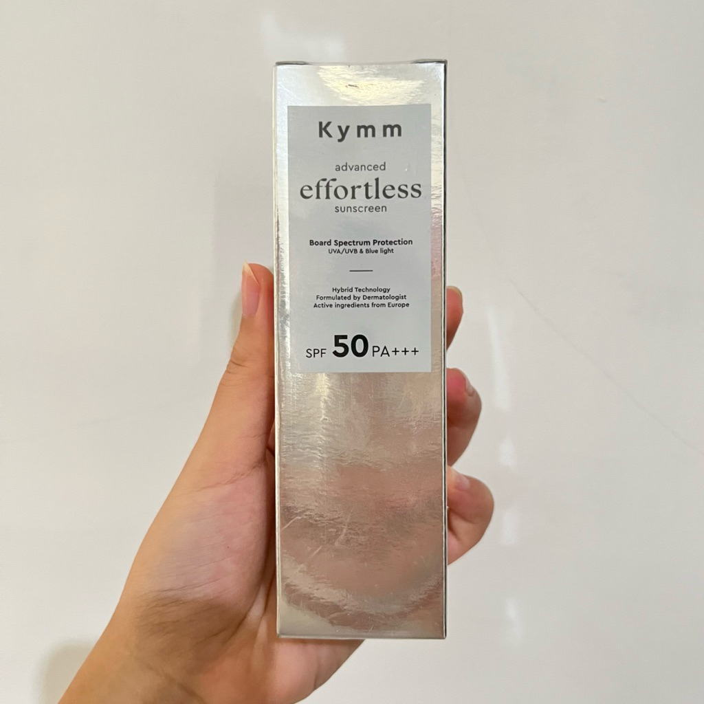 Jual NEW KYMM SKIN Advanced Effortless Sunscreen SPF 50 PA+++ | Hybrid ...