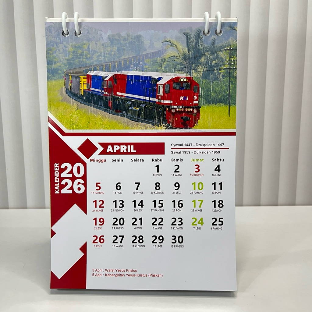 Jual KALENDER 2026 KERETA API | KALENDER MEJA KERETA API | FREE ...