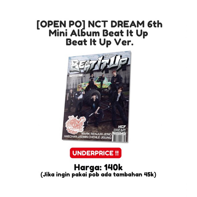 Jual [OPEN PO] NCT DREAM - 6th Mini Album Beat It Up (Beat It Up Ver ...