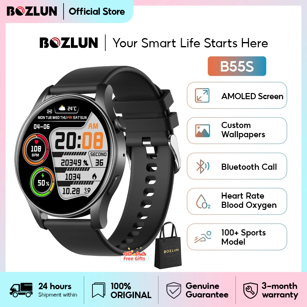 Jual BOZLUN B55S Smartwatch IP67 Tahan Air Jam Tangan Pria | Tahan Air ...