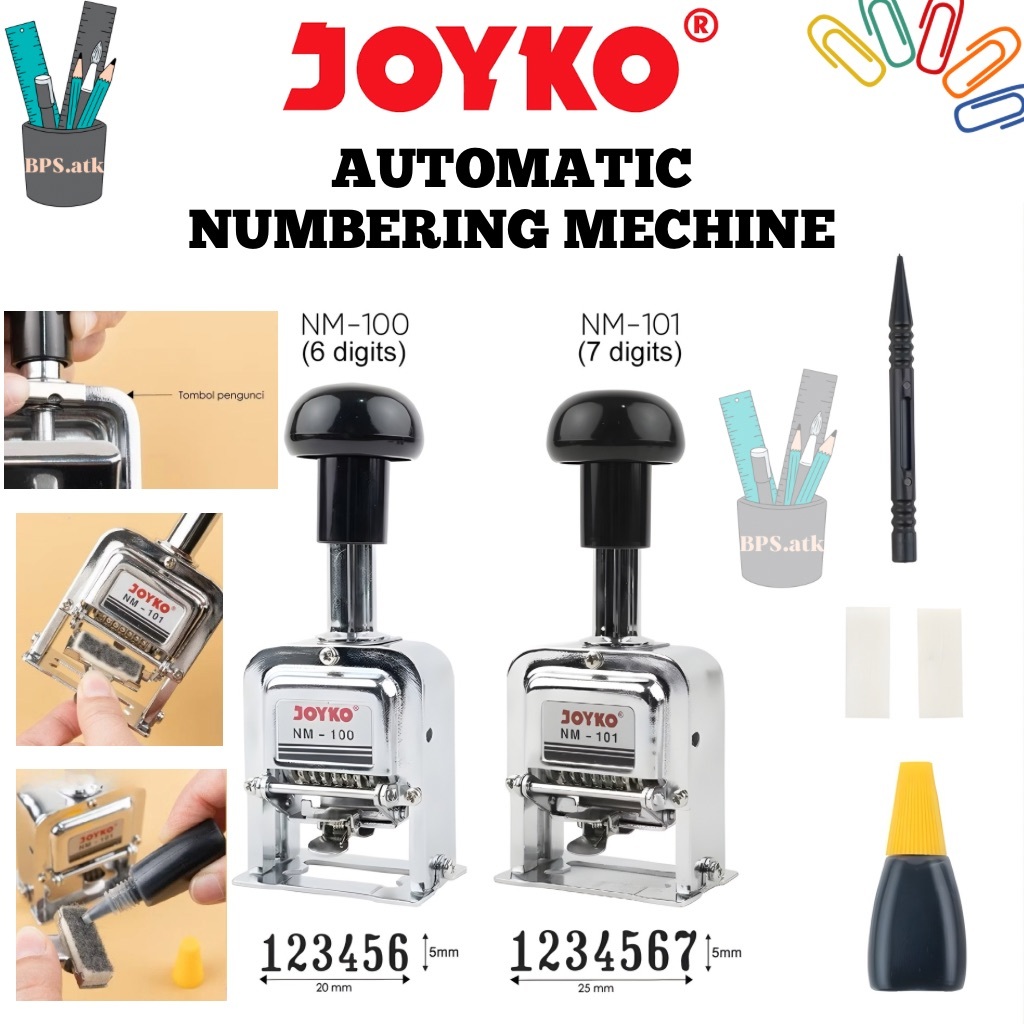 Jual Joyko Automatic Numbering Machine NM-100 & NM-101 – Alat Nomor ...