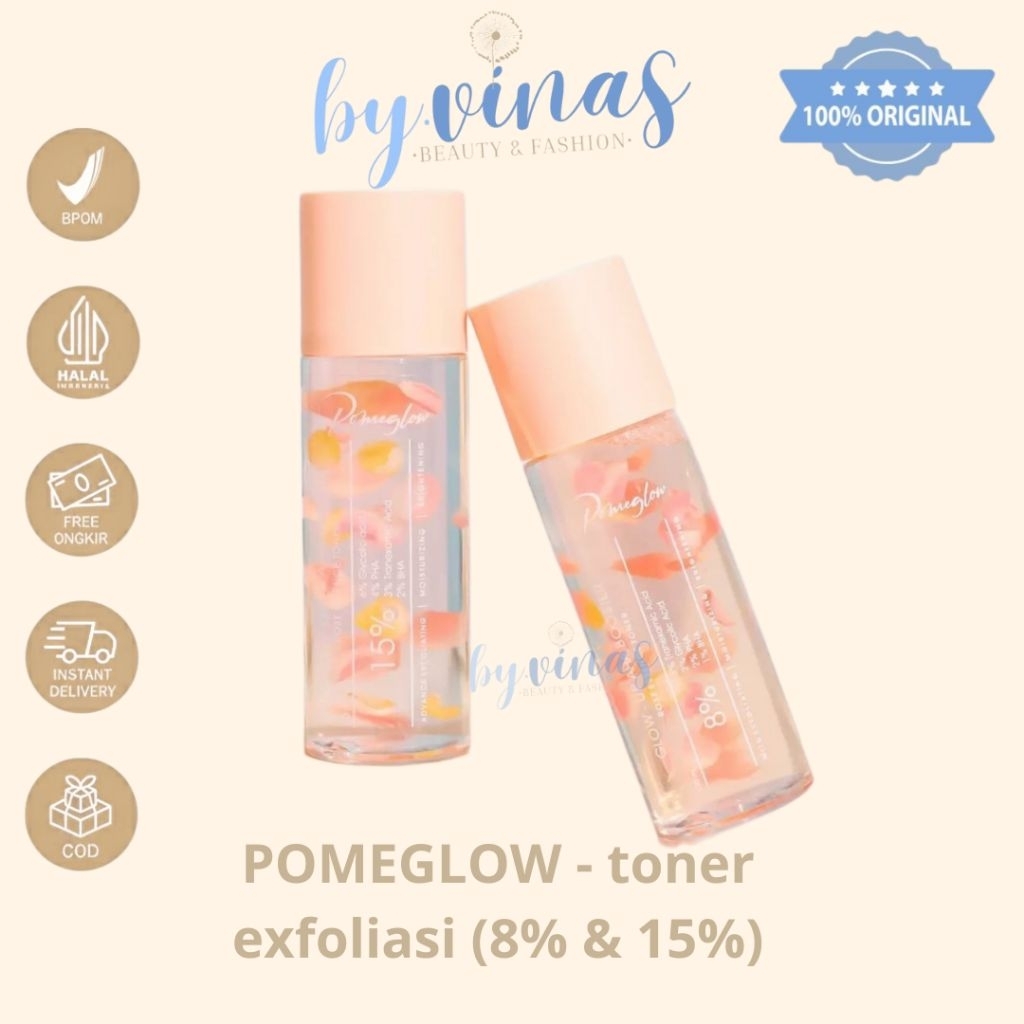 Jual Pomeglow - Glow Up AHA Booster Exfoliating Toner eksfoliasi face ...