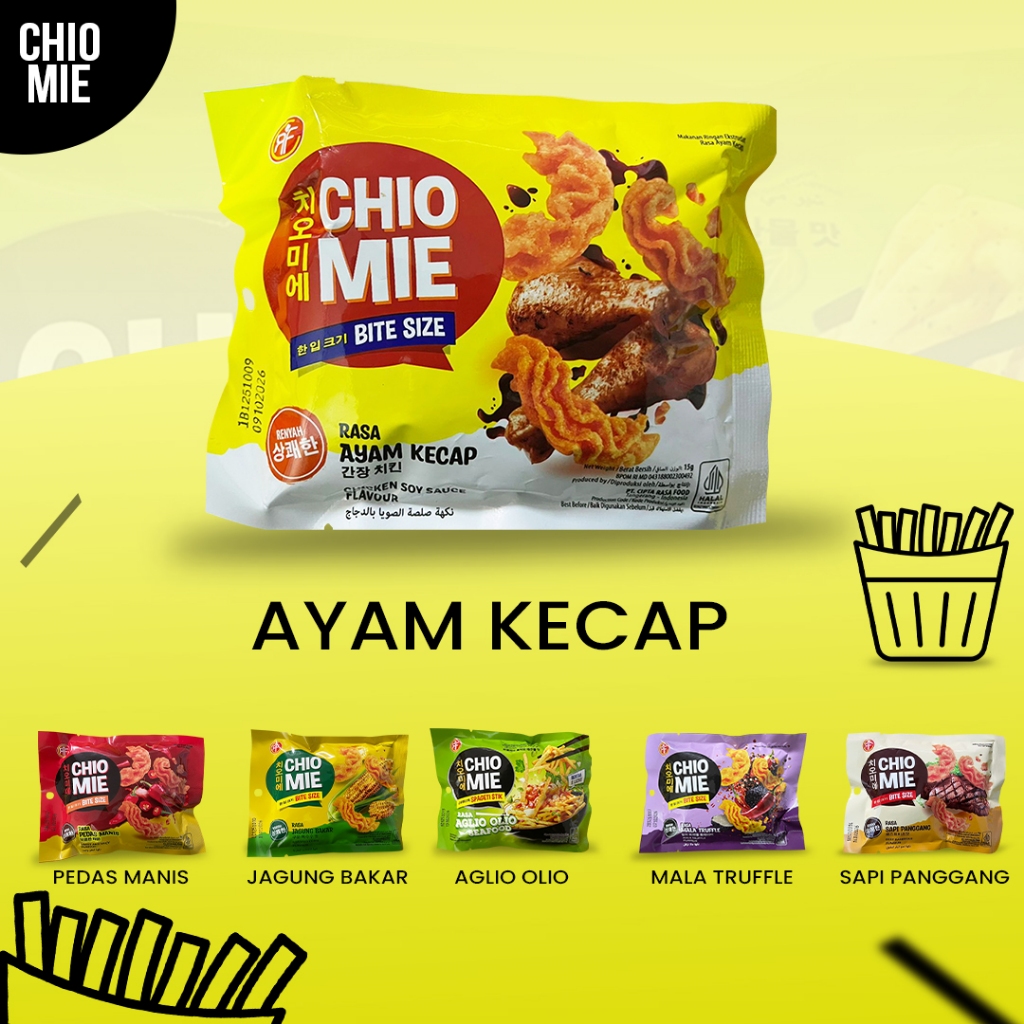 Jual Chio Mie Snack Rasa Ayam Kecap 10 Pcs Makanan Ringan | Shopee ...