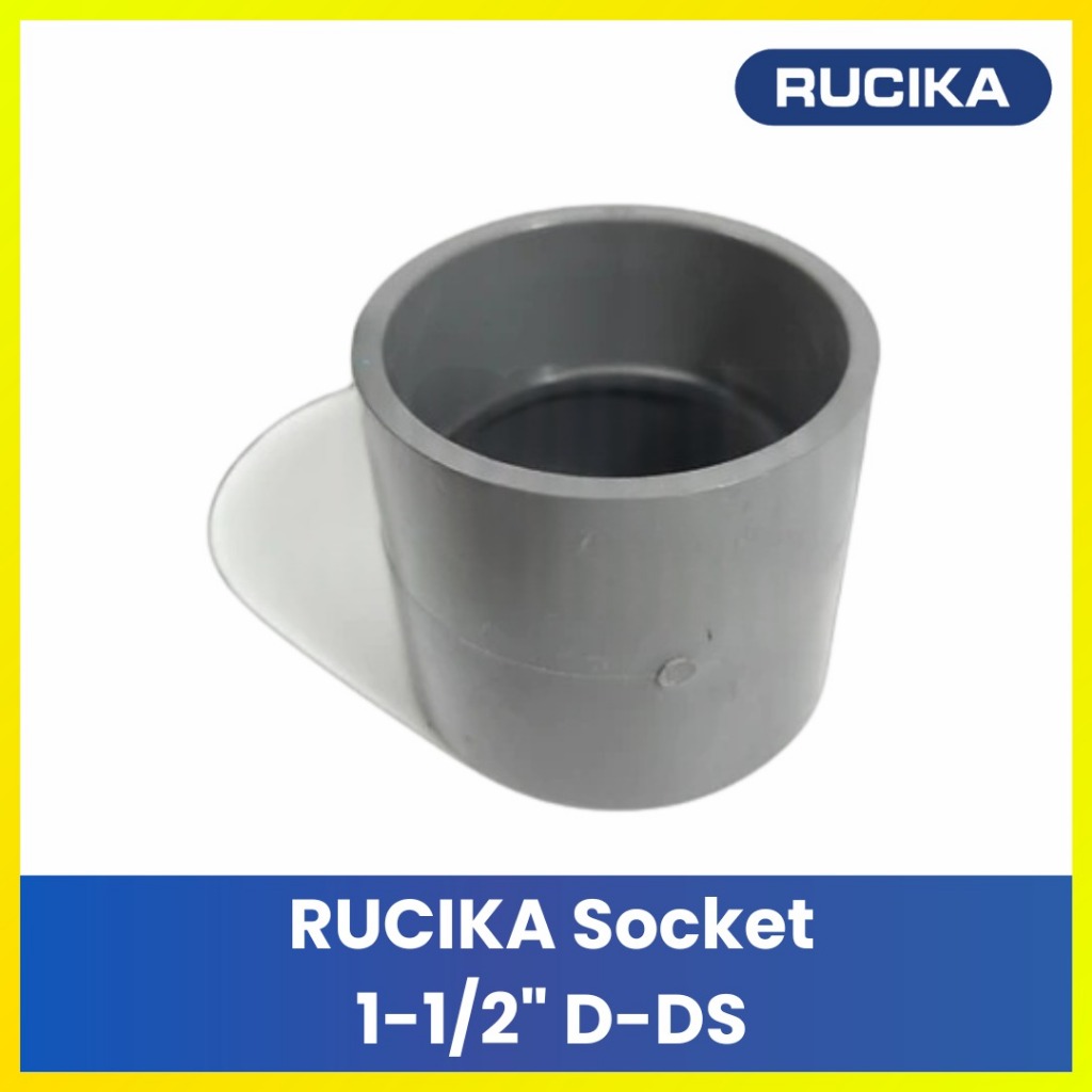 Jual Rucika Socket D (Tipis) / Sambungan Pipa PVC Rucika Sock Soket 1-1 ...