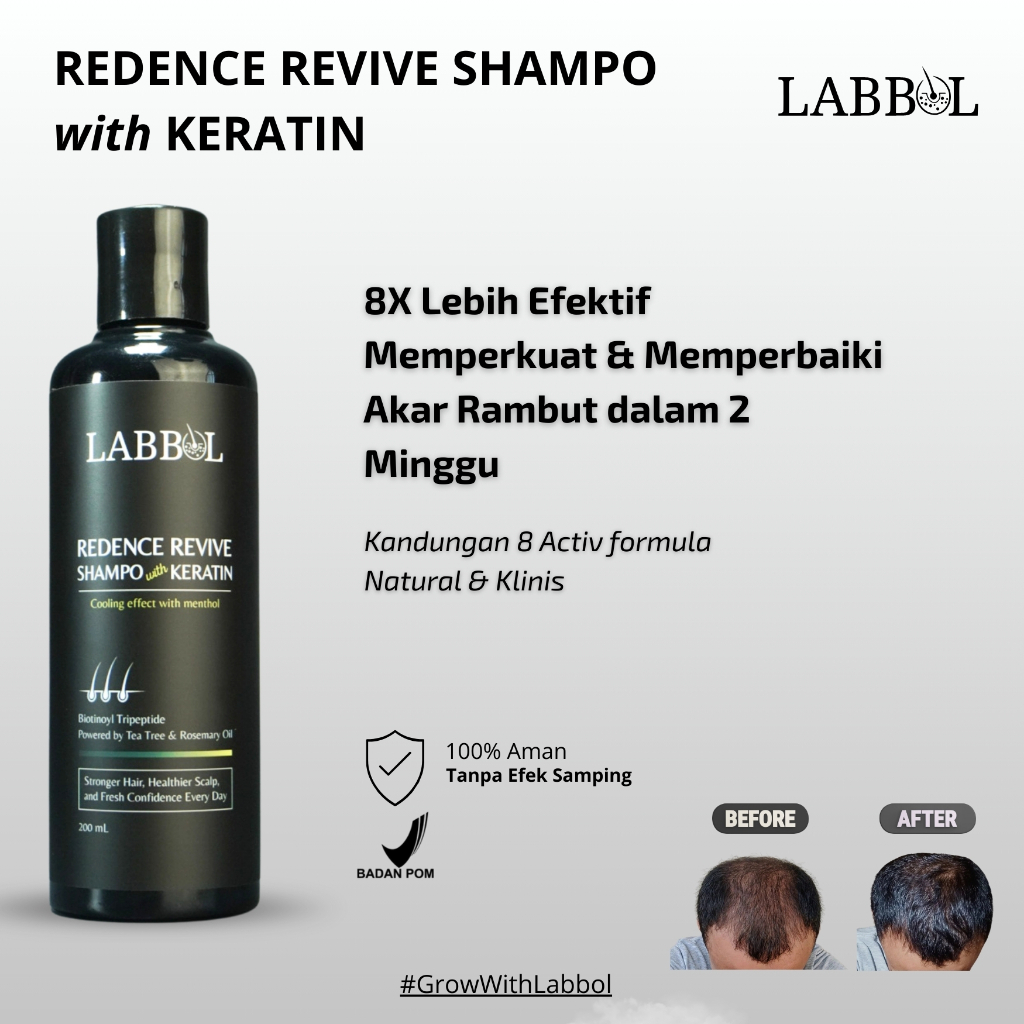 Jual Labbol Redence Revive Shampo with Keratin – Rambut Kuat, Bebas ...