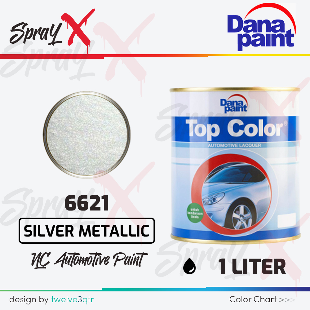 Jual TOP COLOR SILVER METALLIC 222-6621 / CAT DUCO SILVER TOPCOLOR 6621 ...