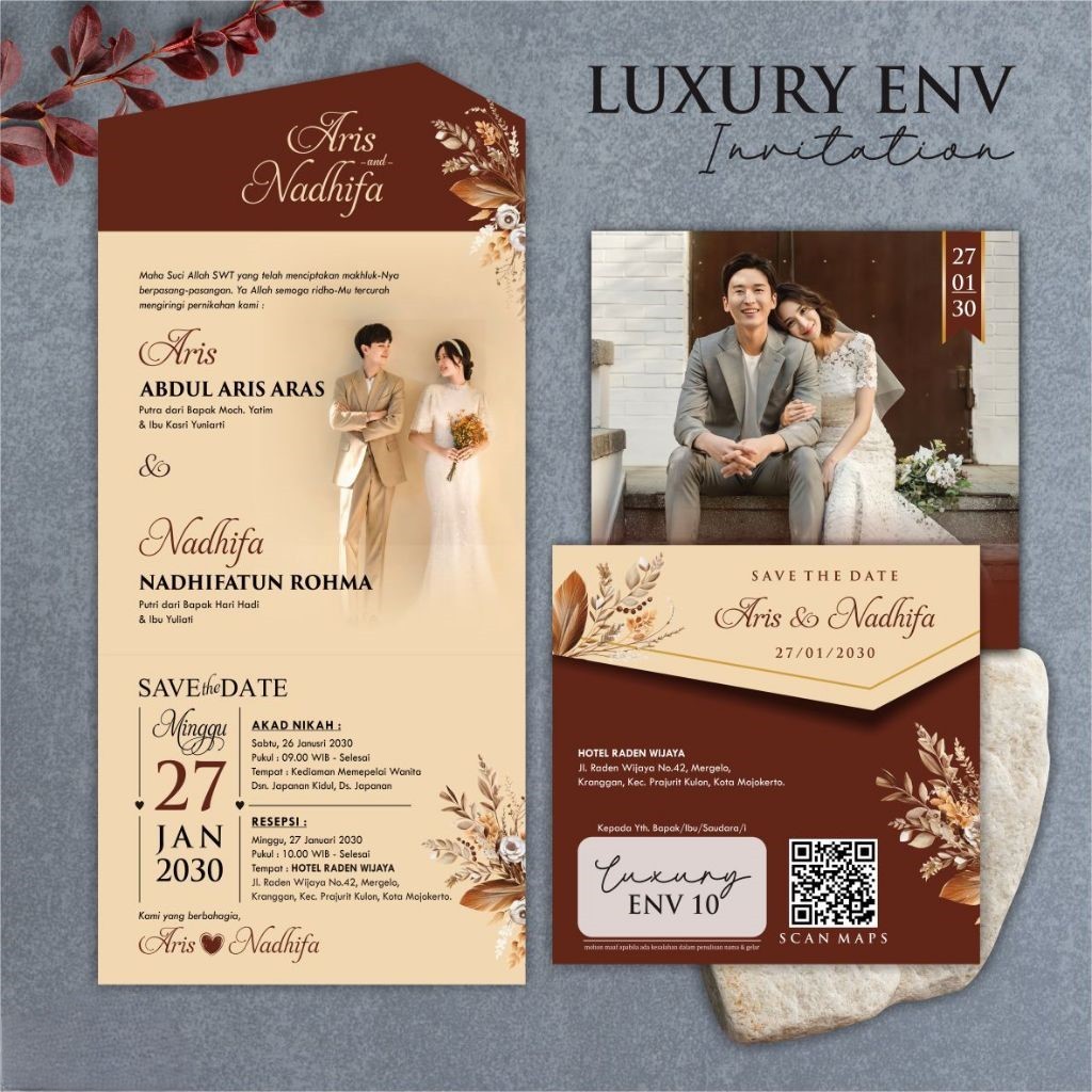 Jual Undangan Pernikahan Glossy Full Colour Free Foto Art Carton 210 ...