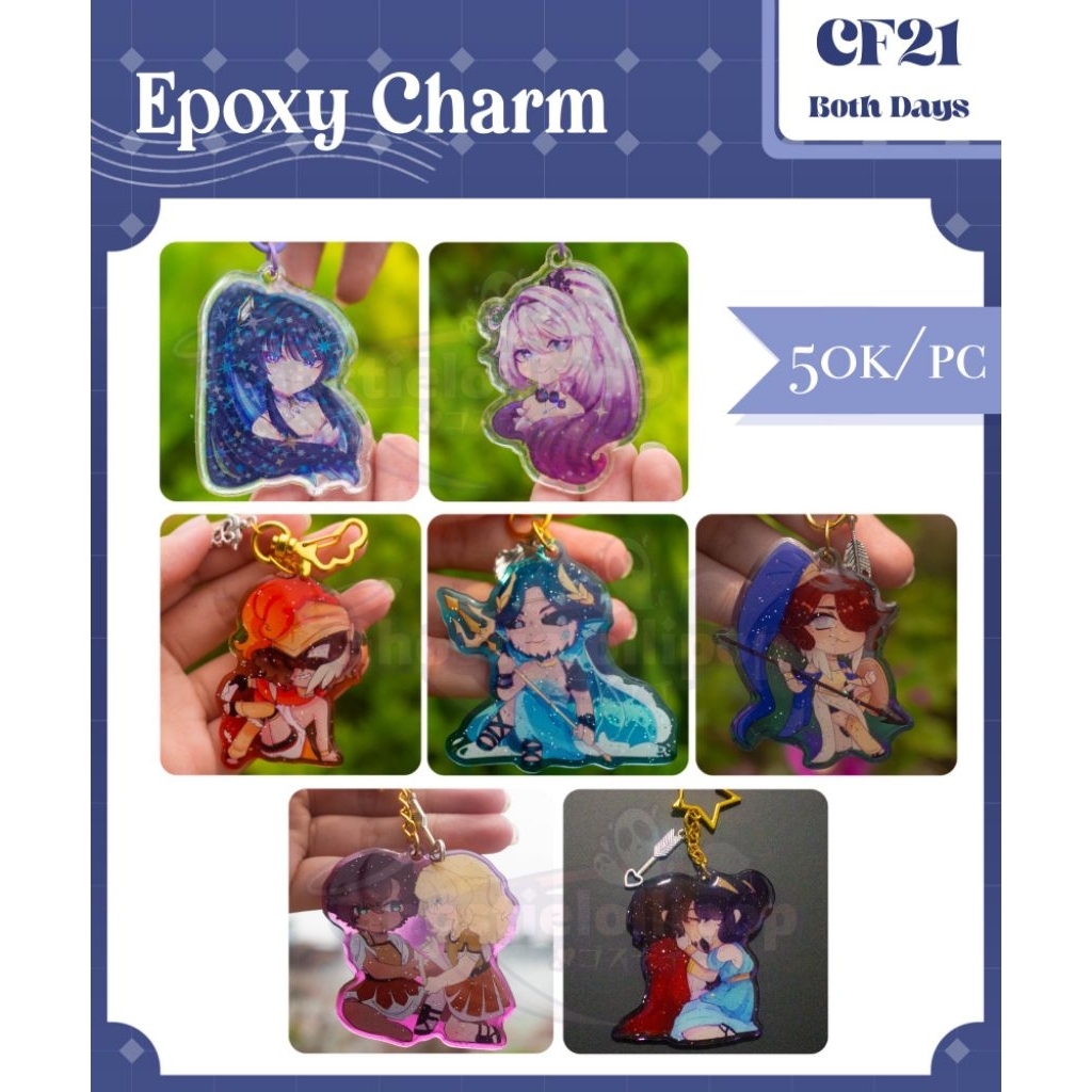 Jual Epoxy keychain charm Epic the Musical Greek Mythology Honkai ...