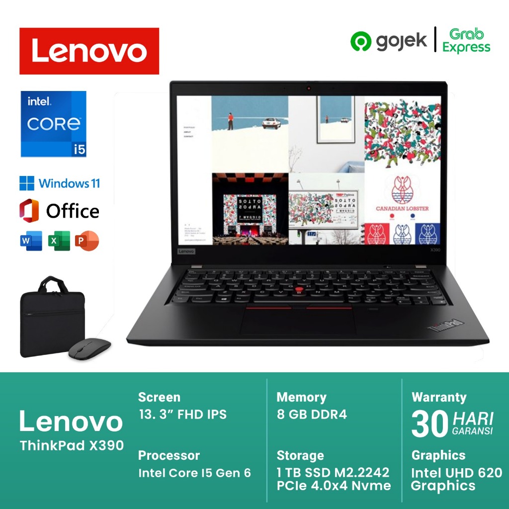 Jual Lenovo ThinkPad X390 Core I5 Gen 8 | Ram 8gb - 16gb Ssd Up To 1TB ...