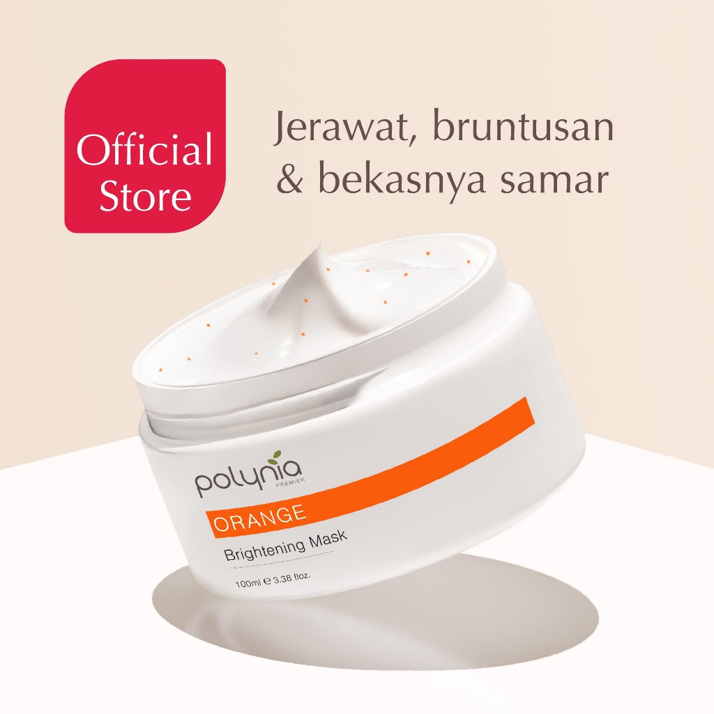 Jual POLYNIA | Orange Brightening Face Mask | Samarkan Bekas Jerawat ...