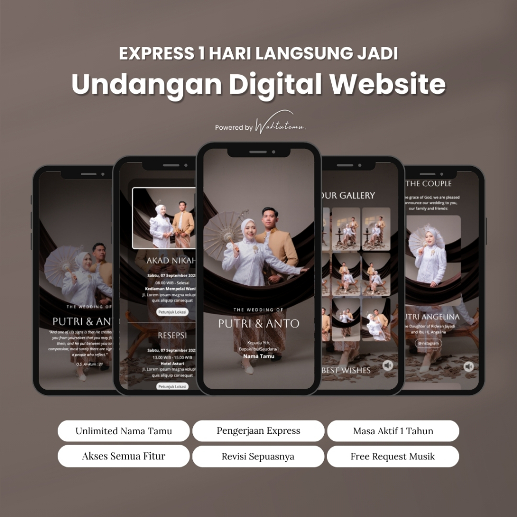 Jual Tema Premium - Undangan Digital Website Pernikahan | Shopee Indonesia