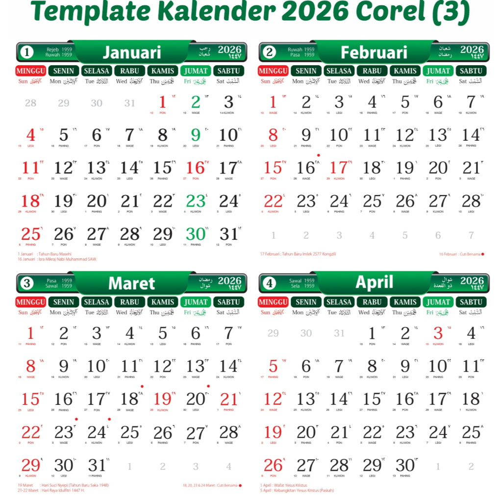 Jual TEMPLATE KALENDER 2026 Corel CDR AI PDF SVG CANVA (3) | Shopee ...
