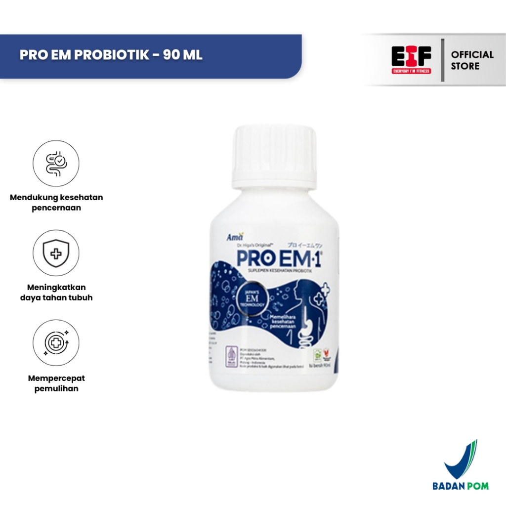 Jual PRO EM1 90ml | Suplemen Probiotik Bebas Gula | Anak • Dewasa ...