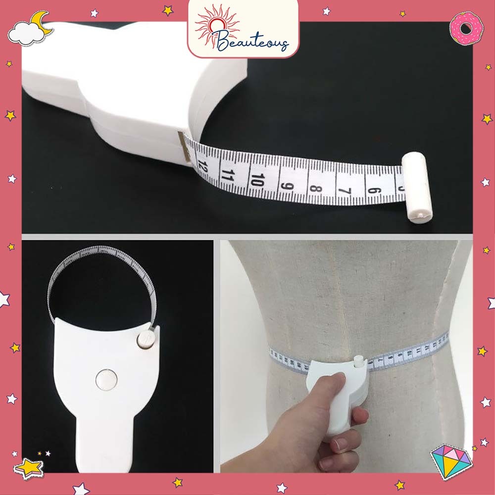 Jual Meteran Badan Gulung Portable Otomatis Pengukur Lingkar Perut Paha ...