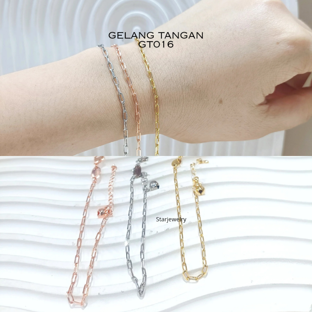 Jual Gelang Rantai Wanita Perempuan Model Tipis Simple Tidak Berkarat ...