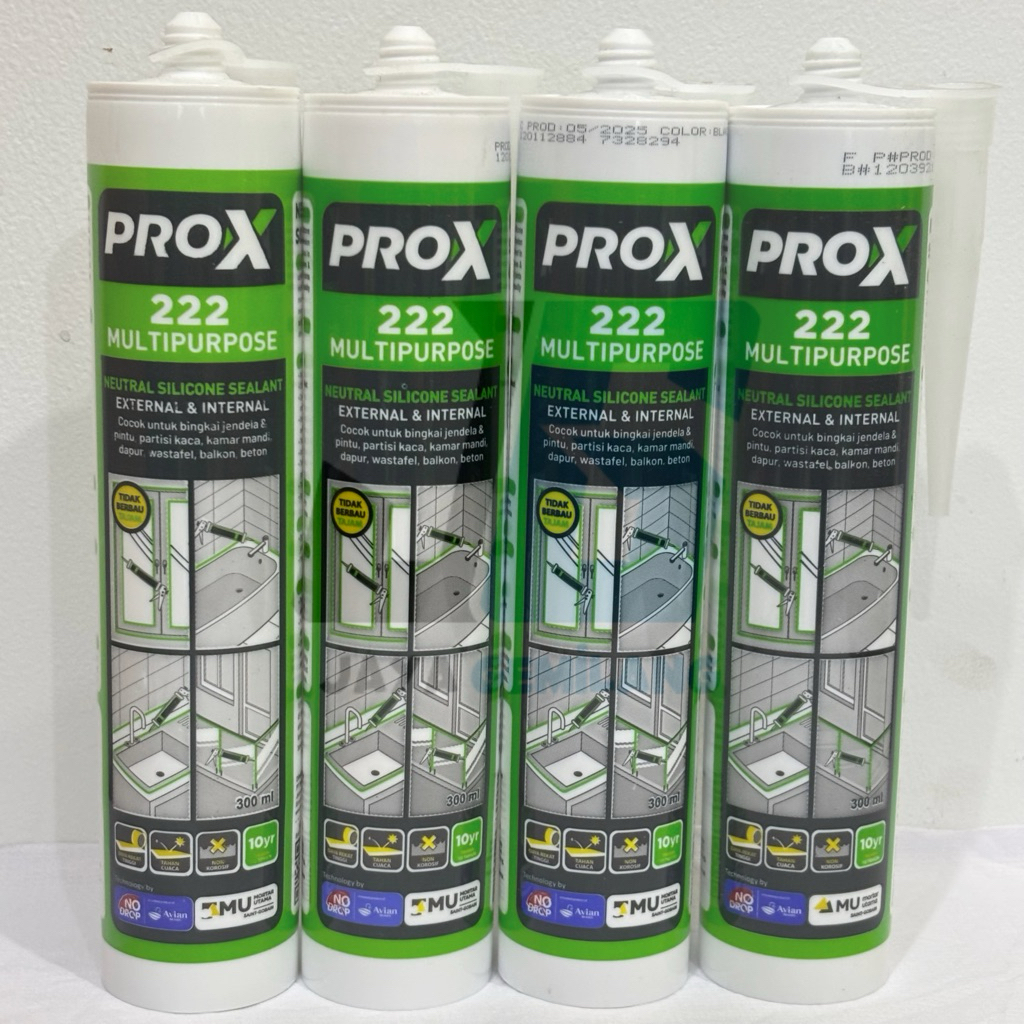 Jual Lem Sealant Netral PROX 222 Multipurpose Neutral Silicone Sealant ...