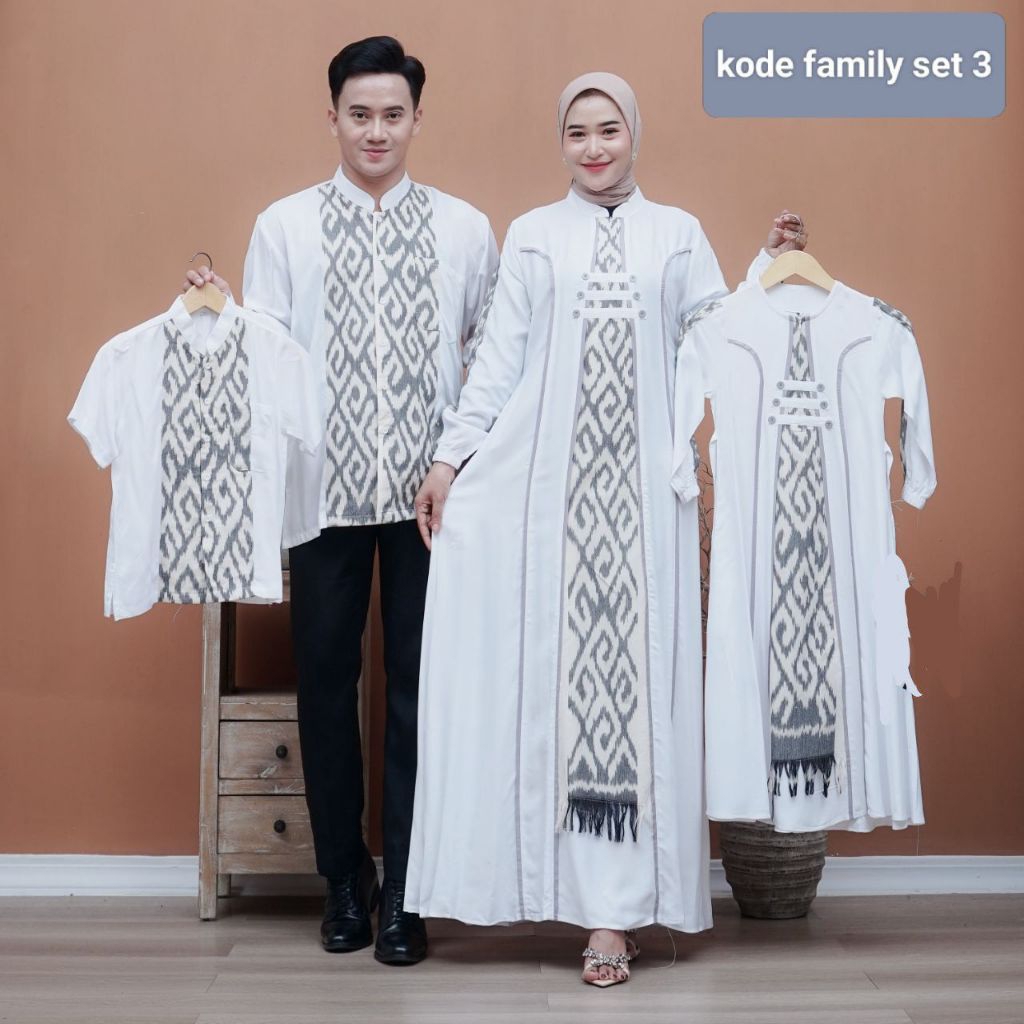 Jual Pree Order |Set Family Twill Ori Kombinasi Tenun Troso | Sarimbit ...