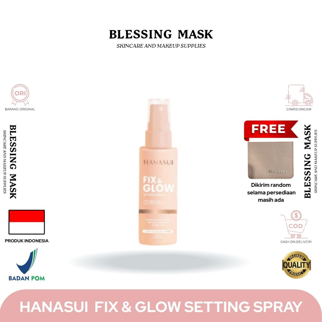 Jual Hanasui Fix & Glow Setting Spray | primer dan topcoat makeup ...