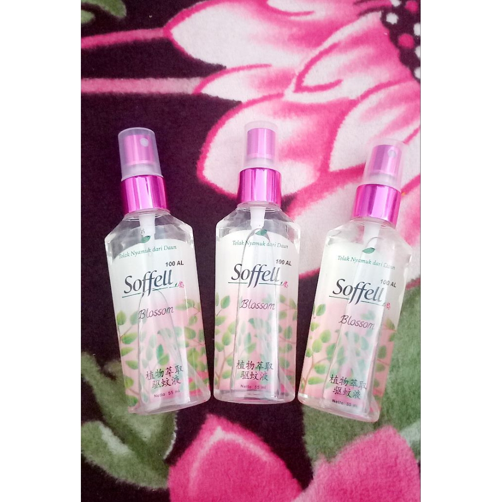 Jual SOFFEL SPRAY 55 ML ( Blossom ) Tolak Nyamuk dari Daun | Shopee ...