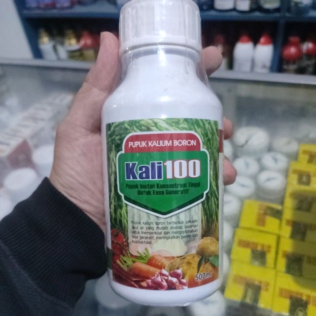 Jual Pupuk Kalium Boron KALI 100 kemasan 500 ml. Pupuk bunga dan buah ...