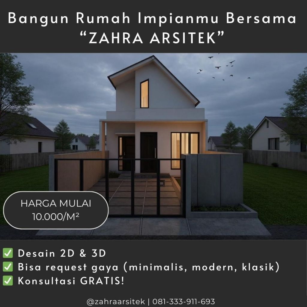 Jual Jasa Desain Rumah • Denah 2D • 3D • Interior • RAB | Shopee Indonesia