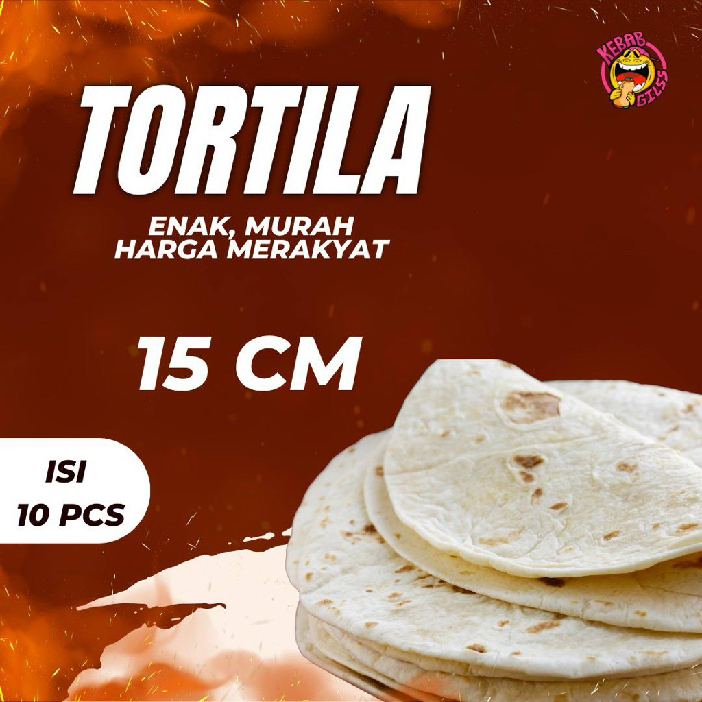 Jual Tortilla PREMIUM 15 cm isi 10 lembar tortila kulit kebab bungkus ...