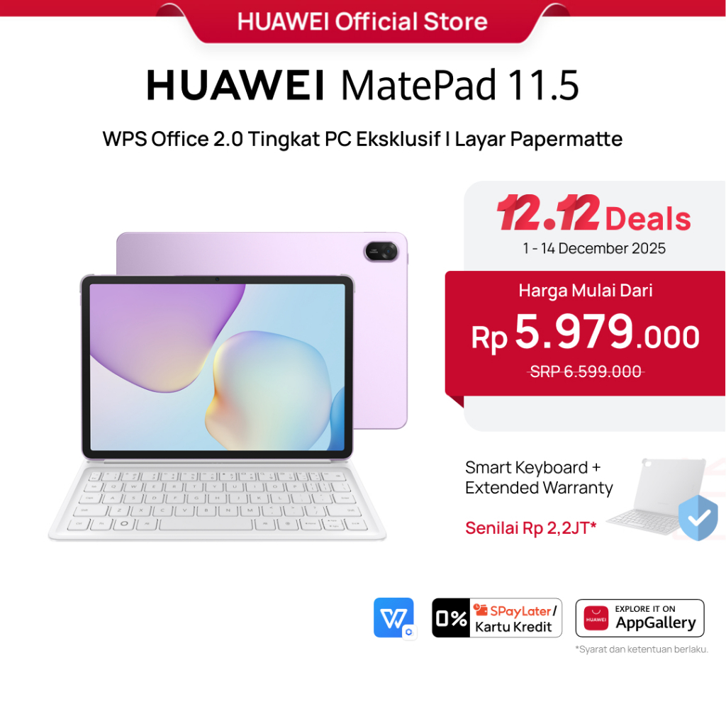 Jual HUAWEI MatePad 11.5-inch Tablet | PC-level WPS Office | Keyboard ...