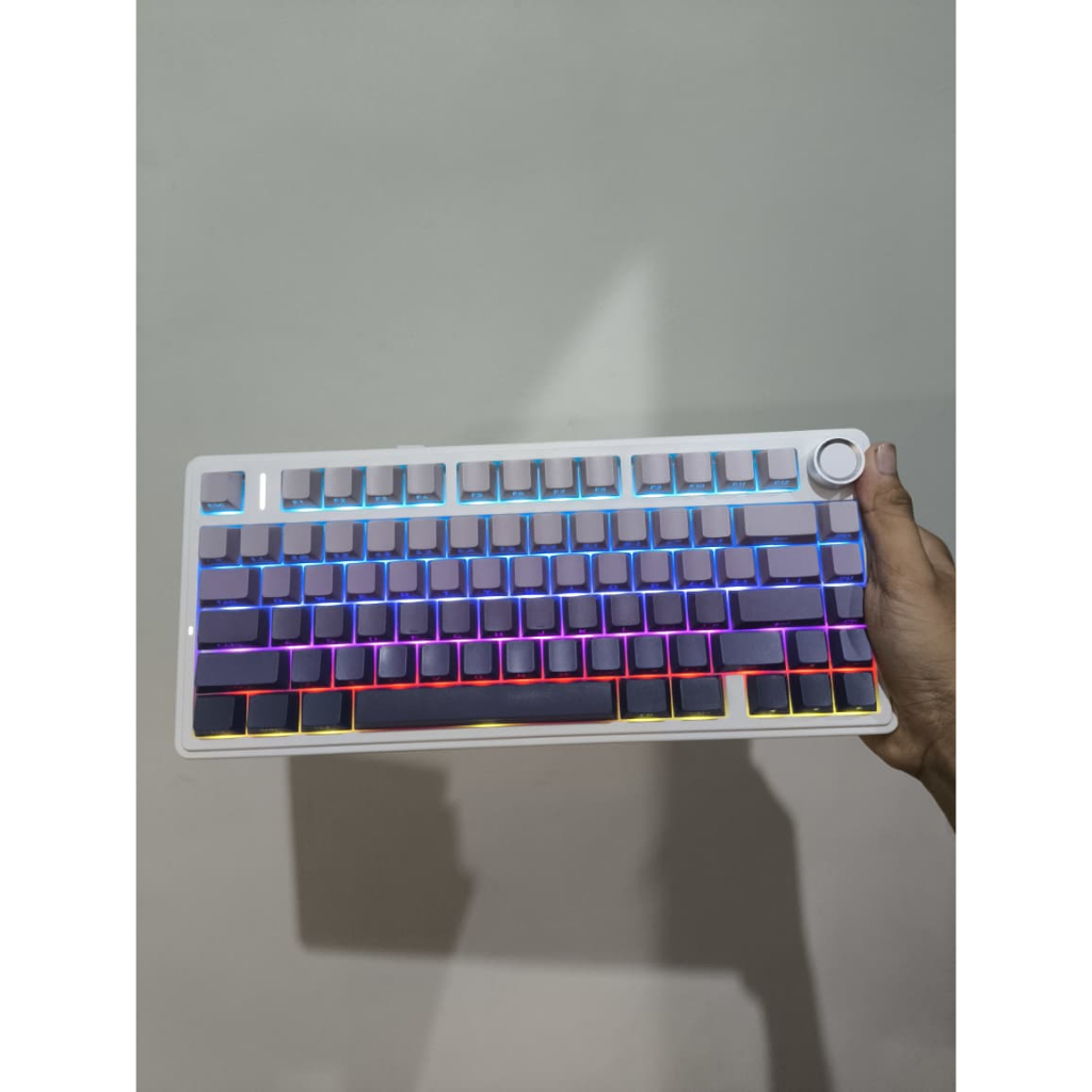 Jual AULA F75 PRO Gradient Purple Star Vector Switch Wireless Keyboard ...