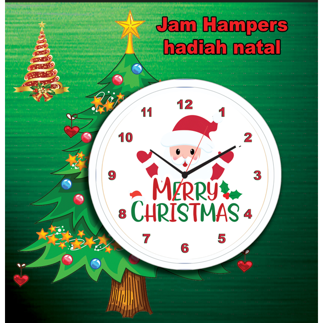 Jual Jam dinding hampers natal- kado natal - hadiah natal | Shopee ...