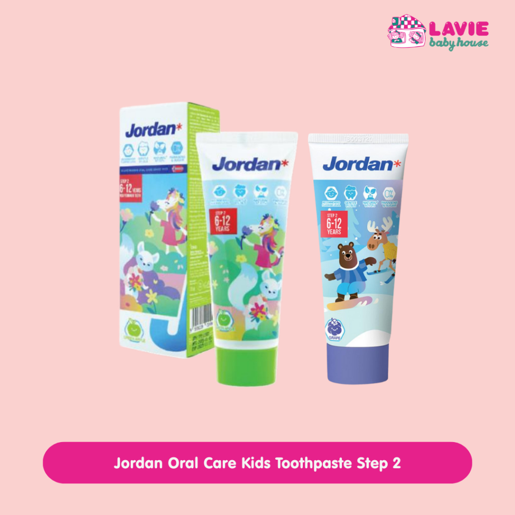 Jual Jordan Oral Care Kids Toothpaste Step 2 – Pasta Gigi Anak 6-12 ...