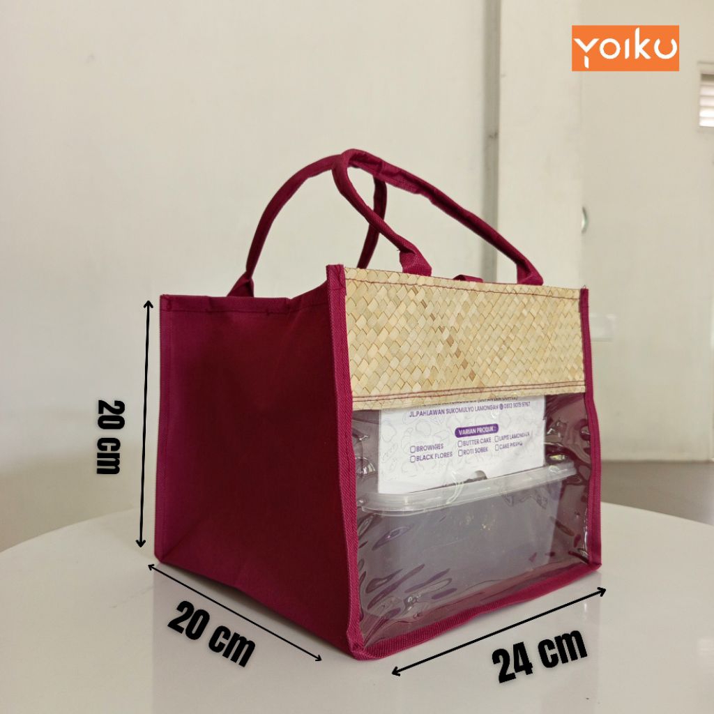 Jual Yoiku 24x20x20 Tas Berkatan Tas Kondangan Tas Hampers Bahan D600 ...