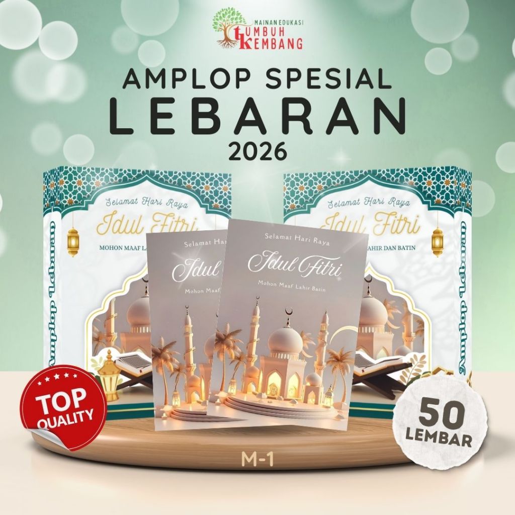 Jual Amplop Lebaran Besar THR Premium Box 50 lembar Angpao Ukuran ...