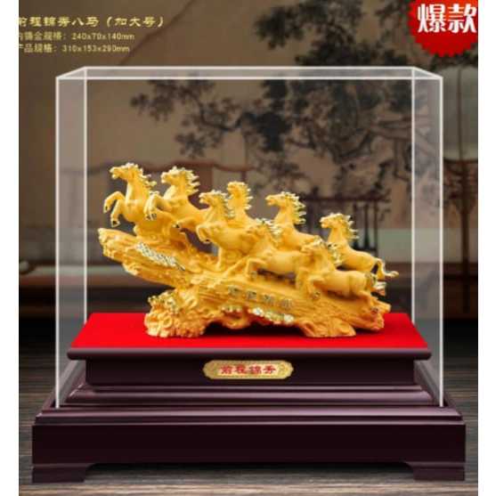 Jual Anqi Patung Kuda Emas 2026 Komplit Set Box Gift Set Kado Imlek ...
