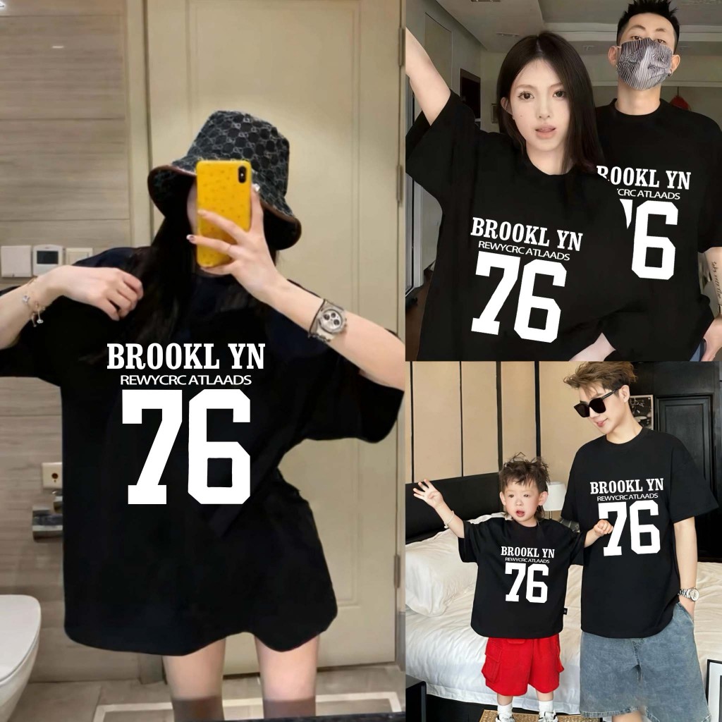 Jual Pakaian keluarga bergaya jalanan yang serasi | Angka trendi "76 ...