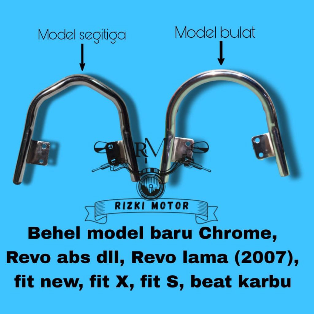 Jual model baru behel motor jok belaiang chrome revo abs dll, supra ...