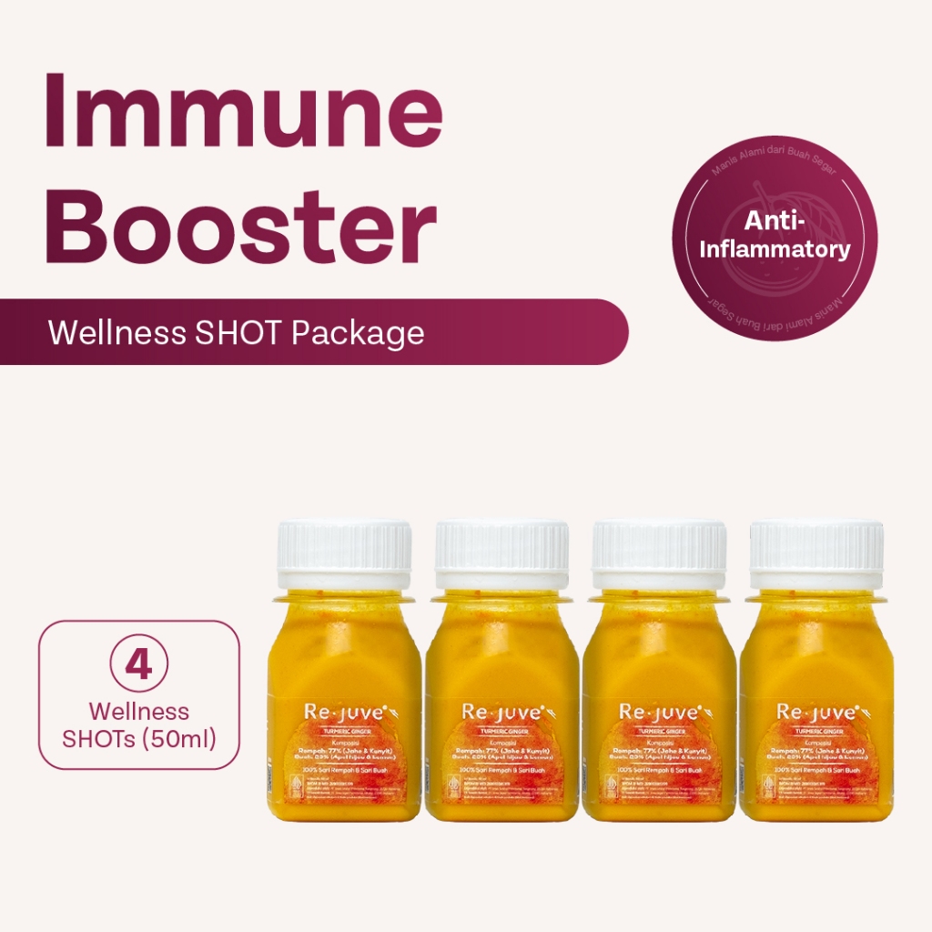 Jual Re.juve Medan - Paket Immune Booster SHOTs (Cold Pressed Juice ...