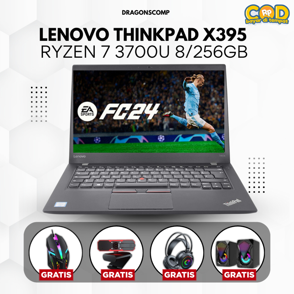 Jual Laptop Lenovo Thinkpad X395 Ryzen 7 3700U Ram 8/256GB - Laptop ...